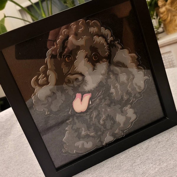 Poodle 3D Layered SVG for Cardstock, Multilayer Papercut, Shadow Box ...