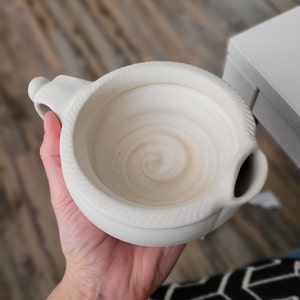 Large 2 Shaving Scuttle Bowl Ivory by Steve Woodhead - Etsy