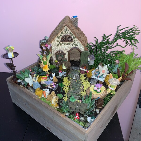 Fairy Garden - Miniature Fairy Gardens, Fairy Garden in Watering Cans ...