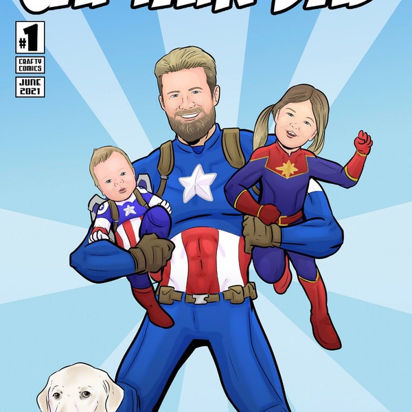 Custom Comic Book Art - Superhero Cover Art - Custom Made Poster ...