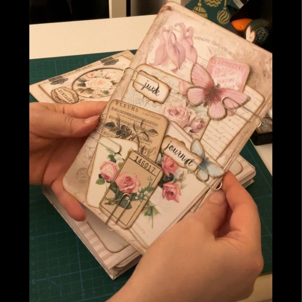 Layered, Journal Cover, Kit, Junk Journal Kit, Printable Ephemera ...