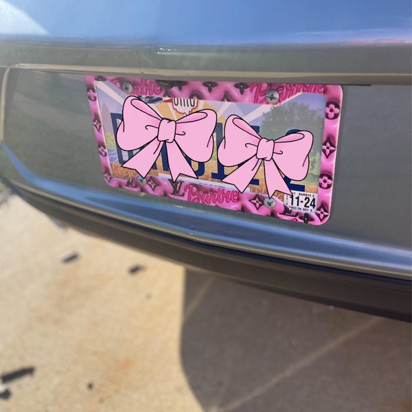 Barbie License Plate Frame - Etsy