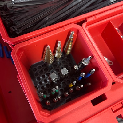 Milwaukee Packout 1/4in Bit Insert for Shallow Cups.3d Printed - Etsy