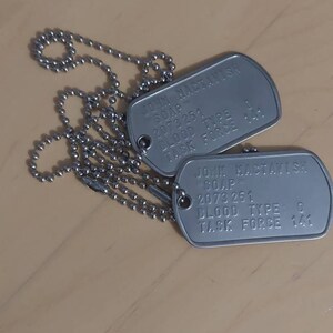 Simon 'GHOST' Riley US Military Dog TAGS Detailed Replica Collector ...
