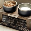 Modern Elevated Dog Feeder Pretty Girl Dog Bowl Stand Personalized ...