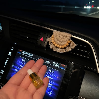 Macrame Car Vent Clips & Oil Diffuser / Stocking Stuffer / Gift ...