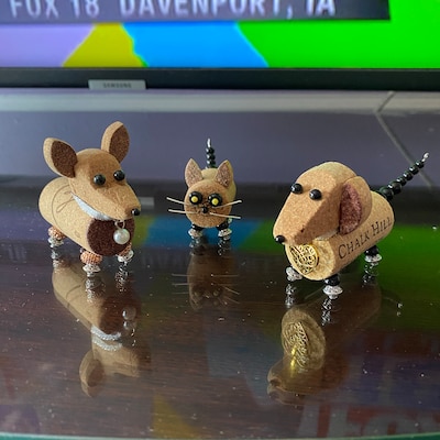 Spring Flower Fridge Magnets Set of 3 Champagne Corks Fun - Etsy