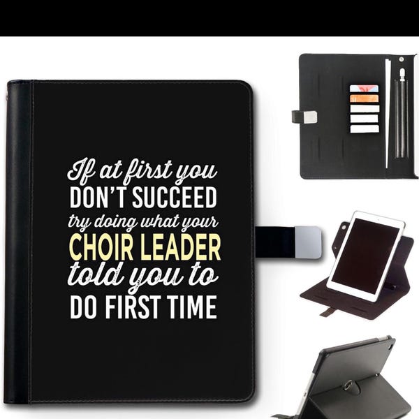 Personalised iPad Case, Custom Luxury 360 Swivel Leather Pu Wallet Case ...