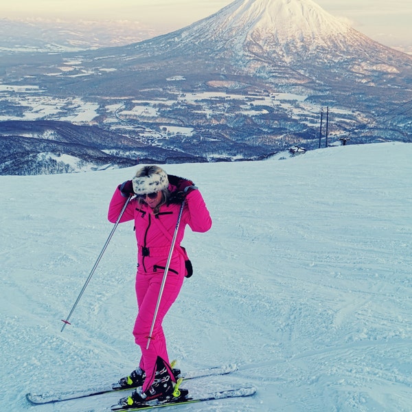Bright Pink Ski Suit Women's Women Ski Jumpsuit Bright Pink With Black ...