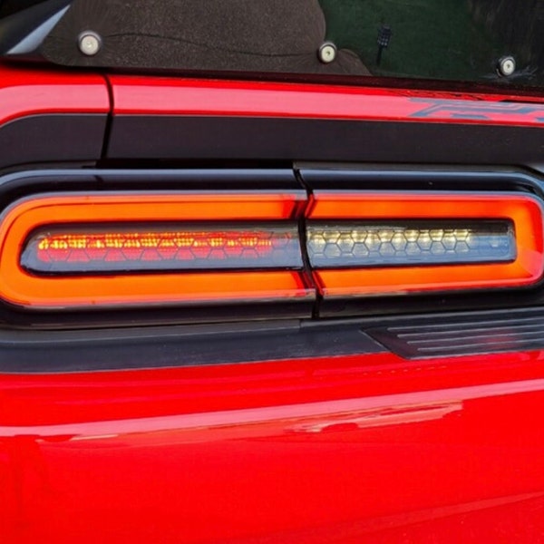 Outlined Honeycomb Brake Light/reverse Light Decal Overlay Fits Dodge ...