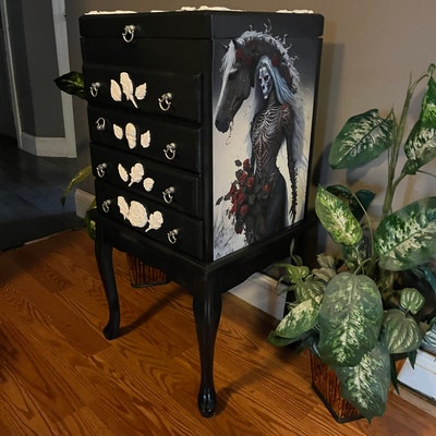 Fire and Roses 1 Gothic Wall Art, Gothic Girl, Gothic Pin up Poster ...