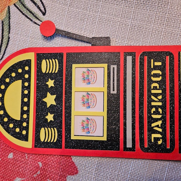 Slot Machine Gift Card Holder, Las Vegas Gift Card Holder, Gambling ...