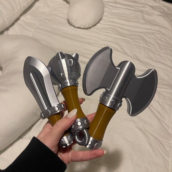 Babys First 3D Printed Weapon Rattles / Warrior or Battle Princess ...