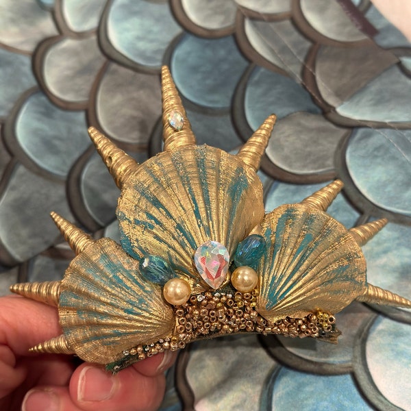 Seashell Mermaid Tiara Princess Shell Tiara - Etsy