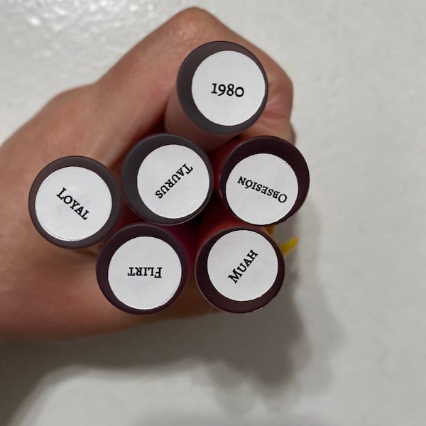 Extra Small Round Stickers for Lip Gloss and Lipsticks - Etsy
