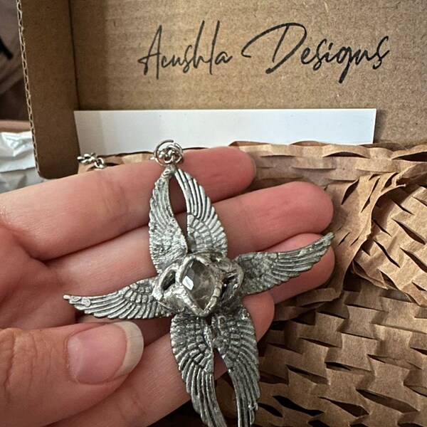 Seraphim: Biblically Accurate Angel With Faceted Rutilated Quartz ...