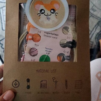 Game Boy Original Console DIY Mini Cross Stitch Kit, 3inch Beginner ...