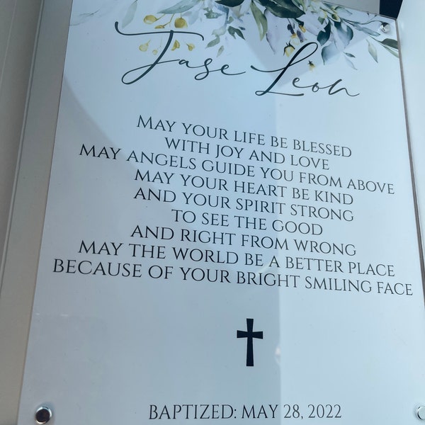 Baptism Gift Boy Baptism Printable Sign, Personalized Baptism Gift ...