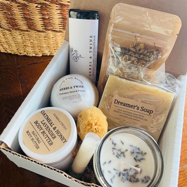 Relaxation Stress Relief Aromatherapy Gift Box Self Care Spa Gift Set ...