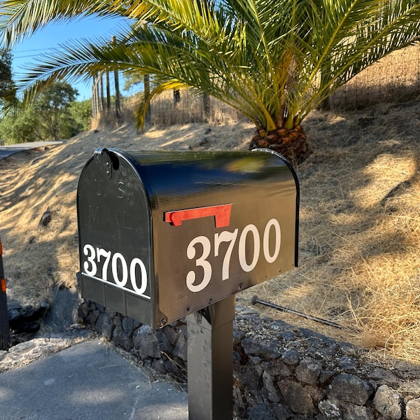 Reflective Mailbox Numbers, Reflective Mailbox Decals, Reflective ...