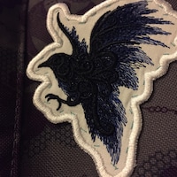 The Raven Patch Any Color Custom Made - Etsy