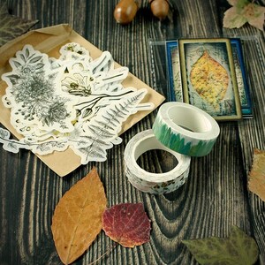 Large Dried Flowers Sticker Set, Pressed Rose Stickers, Pressed ...