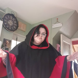 Hooded Ritual Robes, Surplice, Hooded Alb, Tau Robe, Cotton Fabric ...