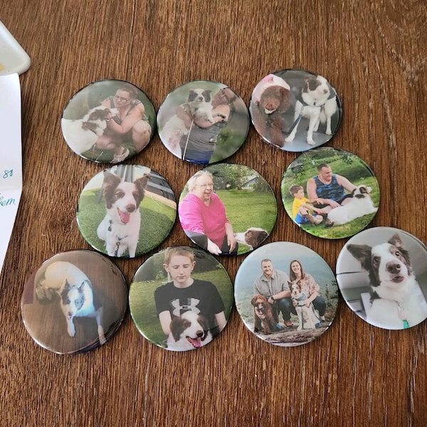 Custom 2.25 Inch Round Photo Magnets | Fully Customizable - Etsy
