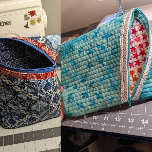 PDF Hemingway Pouch Pattern || Digital Download Quilted Bag in Four ...