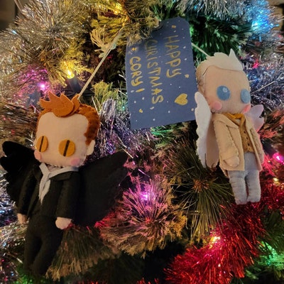 Good Omens Crowley and Aziraphale Ineffable Husbands Felt Toys for ...