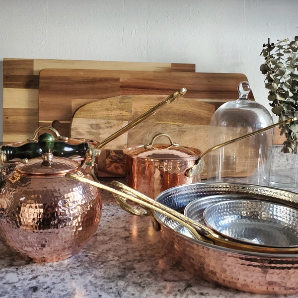 Handmade Copper Pan, Frying Pan, Egg Pan, Cooking, Cookware, Copperware ...