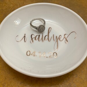 I Said Yes Ring Dish Mrs Ring Dish Bride Trinket Dish Tray Jewelry ...