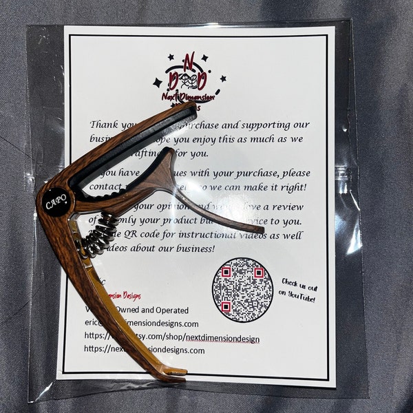 Personalized Guitar Capo, Guitar Gift, Custom Capo, Musician Gifts ...