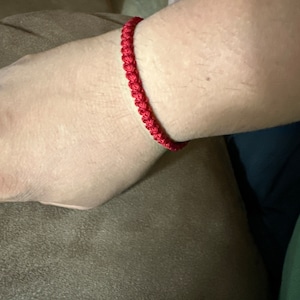 Half Thin Blue Line and Half Red Line Bracelet, Half Blue Line and Half ...