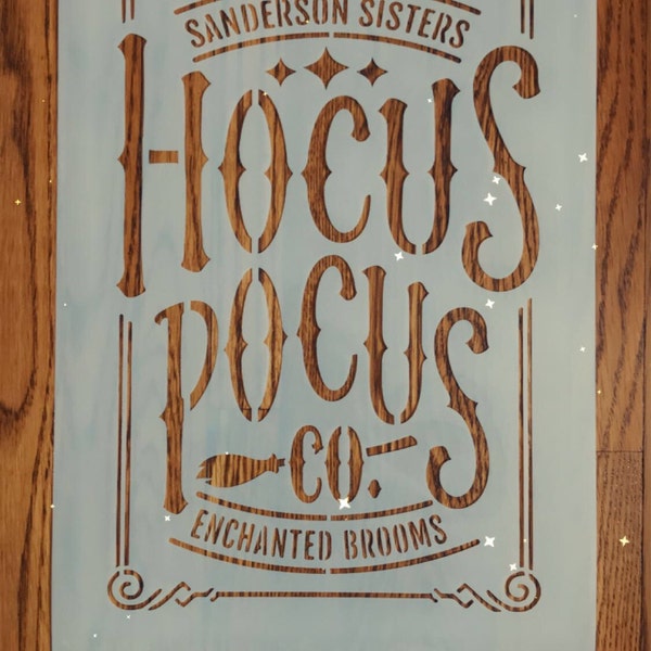 Hocus Pocus Stencil, Halloween Stencil, Reusable Stencil, Fall Stencil ...