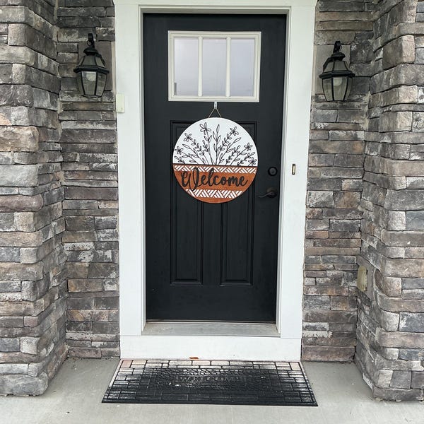 Welcome Front Door Sign|last Name Front Door Sign|last Name Sign for ...