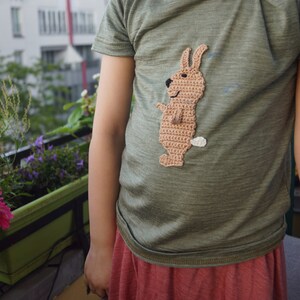 Rotkehlchen, gehäkelt, Häkelapplikation, Aufnäher, Applikation ...