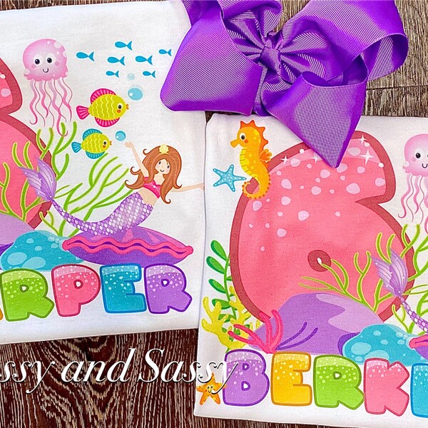 Mermaid Alphabet Clipart, Rainbow Mermaid Squad Capital Letters Numbers ...