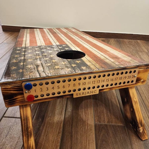 Corn Hole / Ping Pong Score Board Personalized With Your Name / SIZE 18 ...