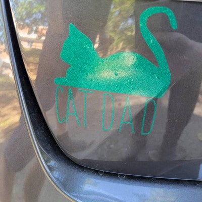Cat Mom/cat Dad Vinyl Decal/sticker for Car/laptop/tumbler - Etsy