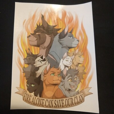 Firestar Warriors Sticker - Etsy