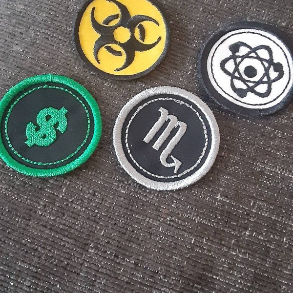 Zodiac Scorpio Merit Badge, Patch! Any Color Combo, Custom Made! - Etsy