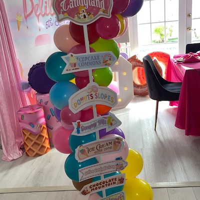 Printable Candyland Party Directional Sign, Ice Cream Birthday, Candy ...