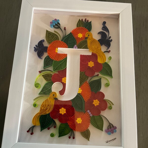 Quilling Customised Letters A to Z , Personalized Gift, Home Decor ...