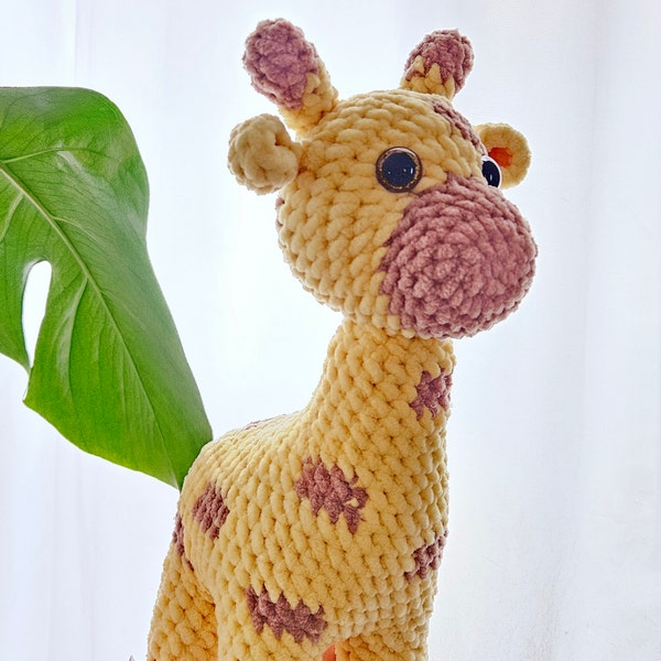Standing Crochet Giraffe Pattern. Crochet. Amigurumi Plushies Giraffe ...