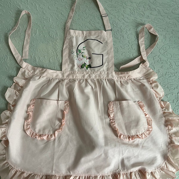 Personalized Initial Apron, Custom Letter Monogram Apron, Gift for Her ...