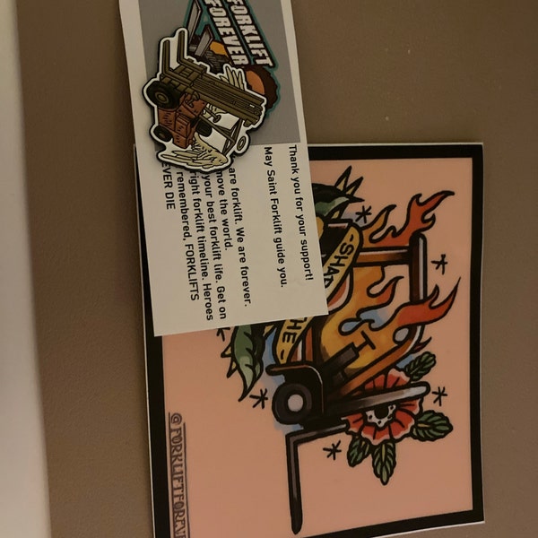 Saint Forklift Enamel Pin - Etsy UK