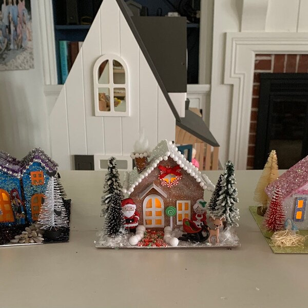 Vintage Putz Style Houses - Vintage Set of 9 Houses - Etsy