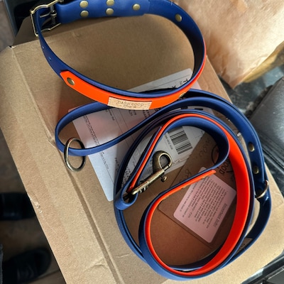 Grab Traffic Handle Lead 2 Colour Waterproof Biothane Dog Lead With ...