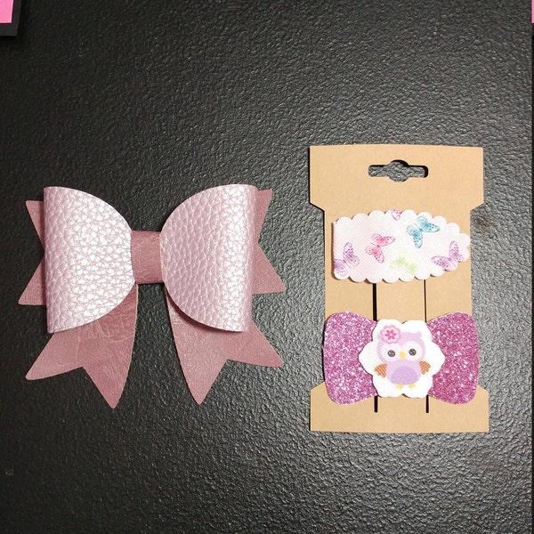 Snap Clip Display Card SVG, Bow Display Card, Hair Clip Card DXF, Bow ...